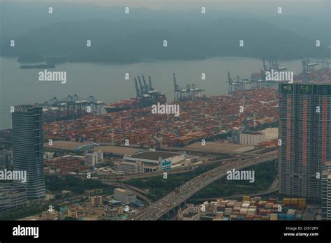Shenzhen China May 3 2024 The Container Terminal Of Yantian Port