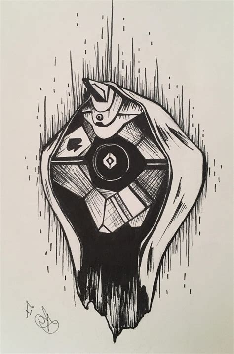 Destiny Ghost Drawing At Explore Collection Of