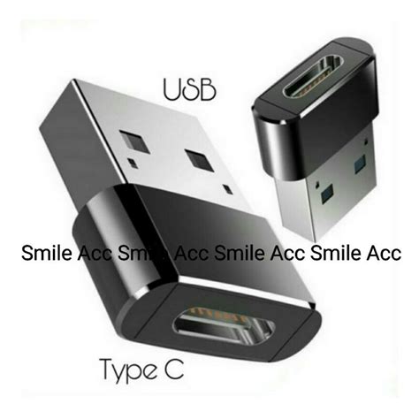 Jual Converter Usb A Male To Type C Otg Female Adapter Usb Interface Connector Shopee Indonesia