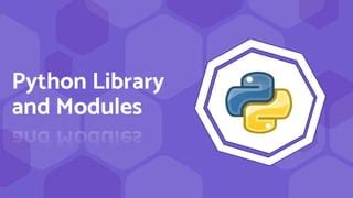 Python Libraries And Modules PPTX