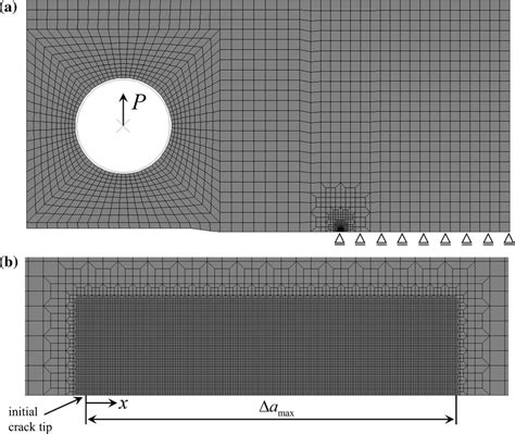 Finite Element Mesh For The Compact Tension Specimen A Global Mesh
