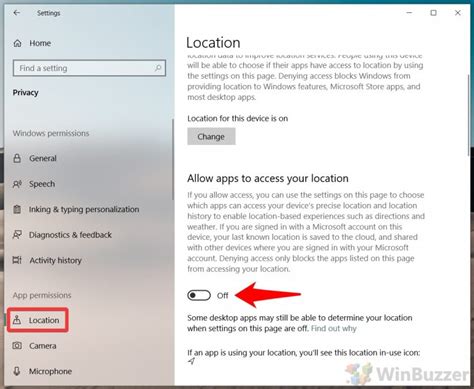 Windows How To Turn On Or Turn Off Location Services WinBuzzer