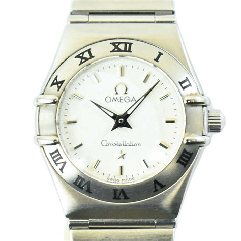 Authentic Omega Constellation Wrist Watch Women Ladies Quartz Battery
