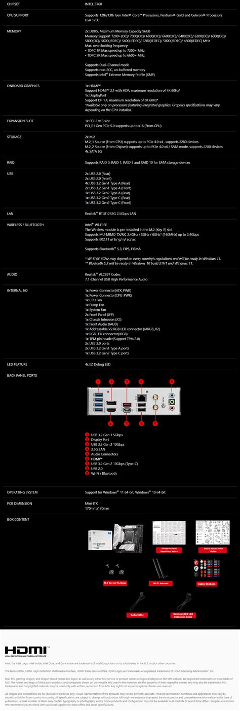Msi Mpg B760i Edge Wifi Ddr5 Motherboard Motherboards Scorptec Computers