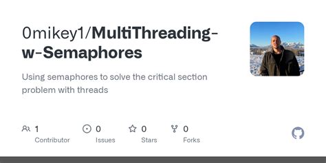 Github 0mikey1multithreading W Semaphores Using Semaphores To Solve The Critical Section