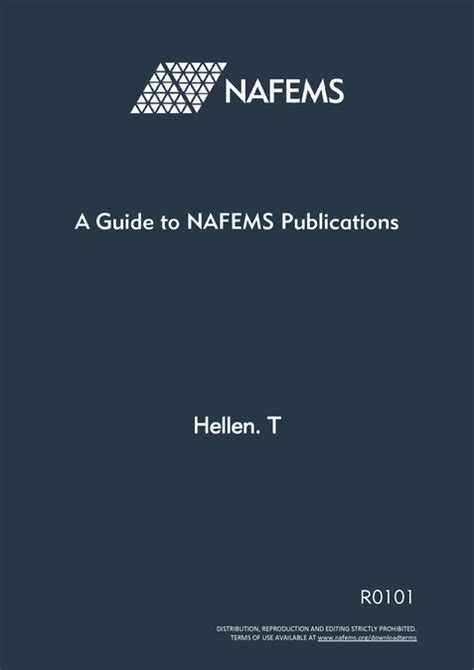 NAFEMS A Guide To NAFEMS Publications