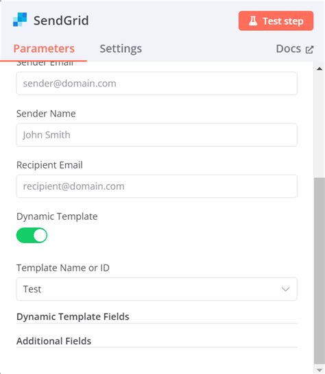 Dynamic Template Options With Sendgrid Questions N8n Community