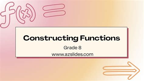 Constructing Functions Education Presentation In Pink And Orange