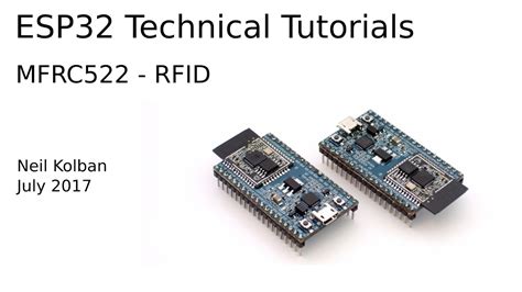 Esp Technical Tutorials Rc Rfid Youtube