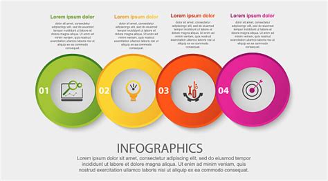 현대 3d 벡터 일러스트입니다 네 가지 요소로 된 원형 Infographic 템플릿입니다 아이콘 및 텍스트 비즈니스 프레 젠 테이 션 웹 디자인 응용 프로그램 인터페이스 4