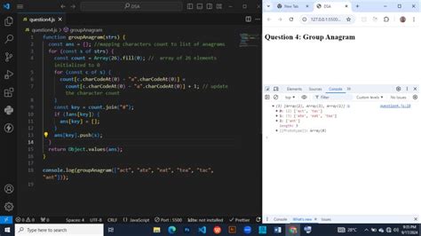 Day 4 Group Anagrams To Solve This Problem I Used A Hashmap An