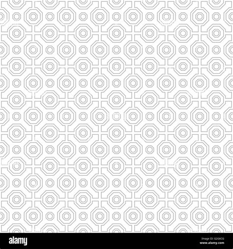 Seamless Octagon Pattern Black And White Stock Photos Images Alamy