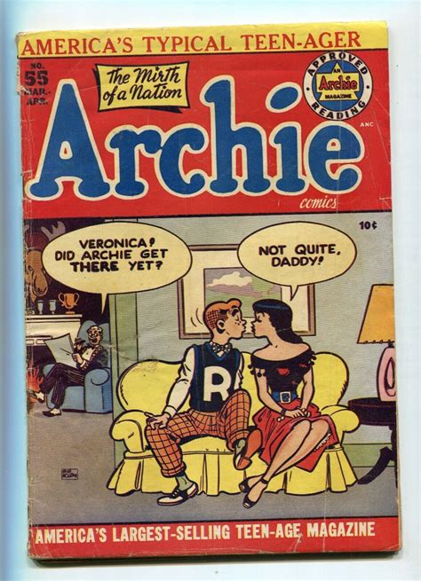 Archie Gd Vg Classic Sexual Innuendo Cover Comic Books Golden