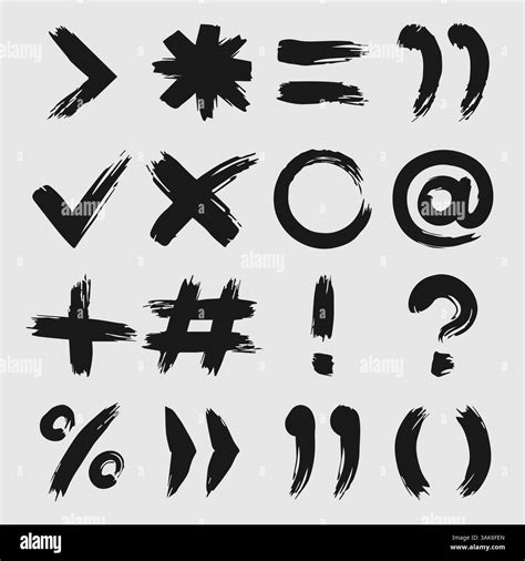 Vector Multiplication And Cross Ink Brush Stroke Icon Punctuation X Vector Grunge And Symbol