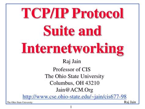 PPT TCP IP Protocol Suite And Internetworking PowerPoint Presentation ID