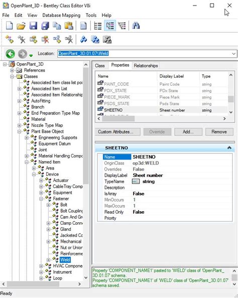locate the class you will be editing weld in this sample and add a