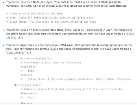 Solved Implement Your Own Node Data Type Your Data Type Chegg