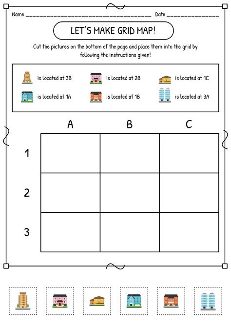 A Park Map Map Skills Printable Maps Skills Sheets Worksheets Library