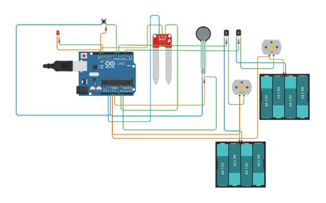 Circuit Design Smart Plant Care System With Auto Watering Refilling Tinkercad
