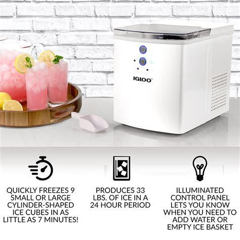 Igloo 33 Pound Automatic Portable Countertop Ice Maker