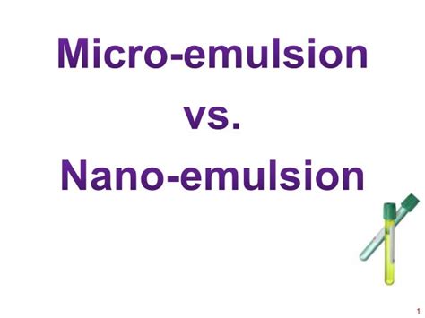 Microemulsion Vs Nanoemulsion