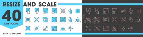 resize line icon stock illustrations 1 892 resize line icon stock