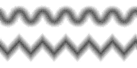 Premium Vector Zigzag Halftone Effect Vector Zig Zag Dots Halftone Pattern For Design