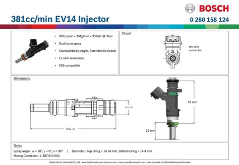 Ev1 Injector Dimensions At Alyssa Corrie Blog