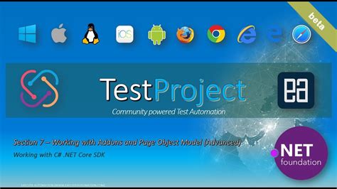 Writing Selenium C With Page Object Model In Testproject Net Core Sdk Youtube