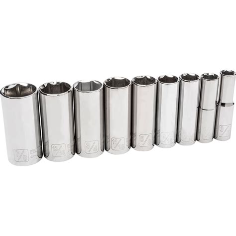 Klutch In Drive Deep Socket Set Pc SAE Northern Tool