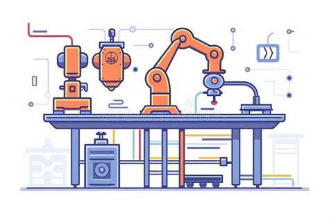 A Cute Cartoon Style Ofa Smart Factory Utilizing Ai For Realtime