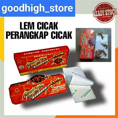 Jual Lem Perangkap Cicak And Kecoak Merah Lem Cockroack And Lizard Glue