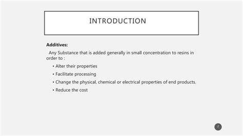Additives Of Polymer Additives Of Plastic Improve Properties Of Plastic Types Of Additives PPTX