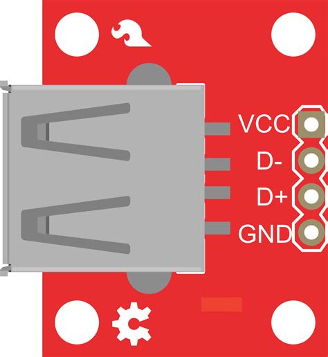 How To Use Usb Type A Female Breakout Board Pinouts Specs And Examples Cirkit Designer