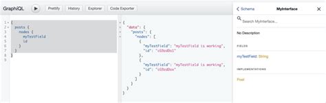 Myinterface Graphiql Documentation