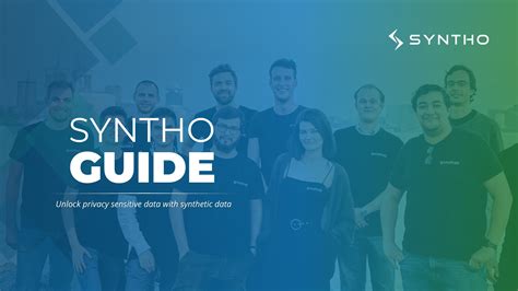 Syntho Self Service Ai Generated Synthetic Data Platform