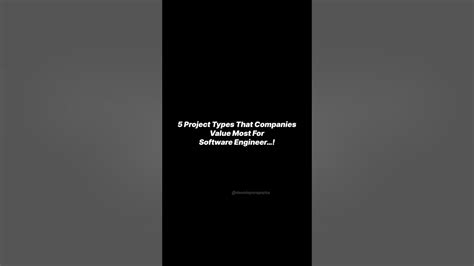 5 Projects That Companies Want Coding Codinglife Software Softwareengineerlife Developer