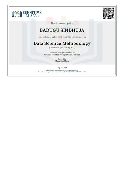 Badugu Sindhuja On Linkedin Datascience Datasciencemethodology Ibm