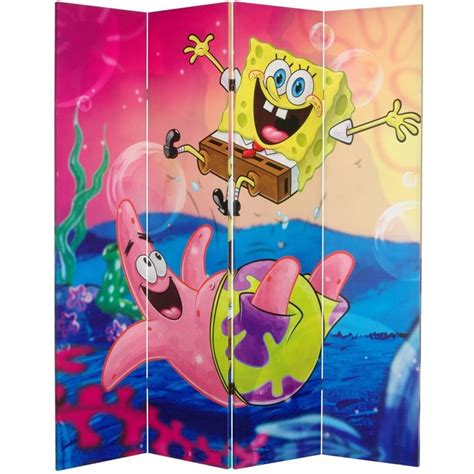6 Foot Sponge Bob Canvas Room Divider In 2025 Spongebob Nostalgia Aesthetic Spongebob Pics