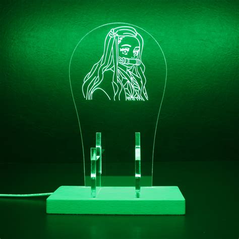 Demon Slayer Nezuko Kamado Led Gaming Headset Controller Stand Pro Led Sign