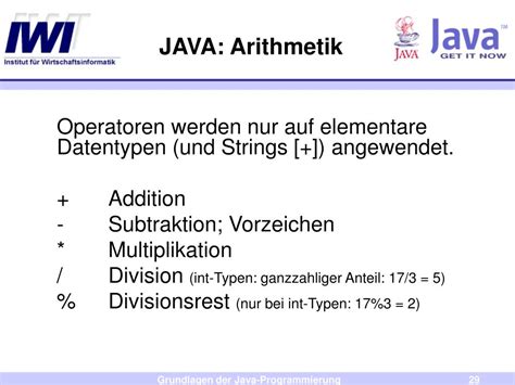 PPT Einführung in Programmierung in JAVA AG SS PowerPoint Presentation ID