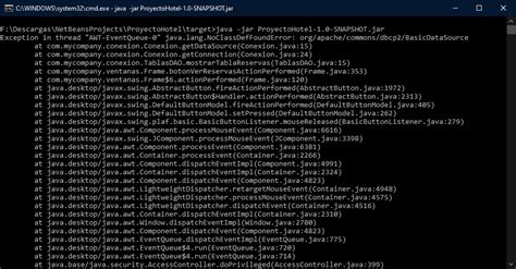 Problema con archivo JAR de programa Java con base de datos MySQL Stack Overflow en español