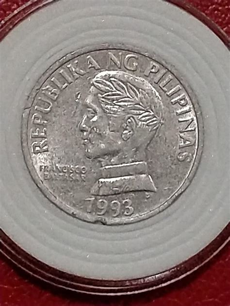 1993 10 Sentimo Philippine Coin Francisco Baltasar Hobbies And Toys