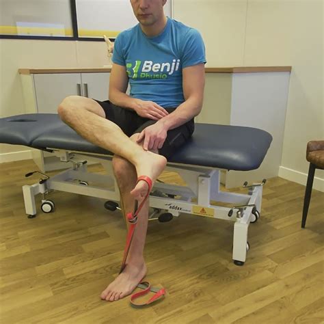 Seated Resistance Band Ankle Inversion Youtube