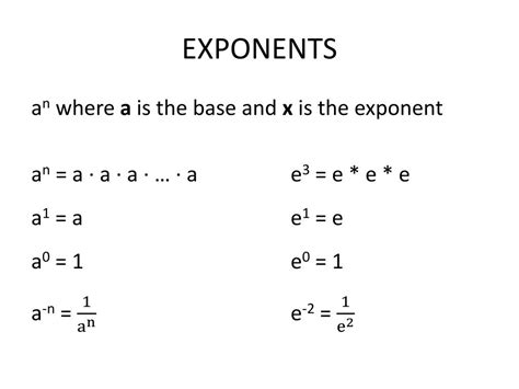 PPT EXPONENTS AND LOGARITHMS PowerPoint Presentation Free Download ID 2704883
