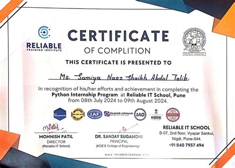 💻 Successfully Completed My Internship In Python Programming From