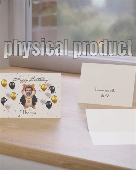 Personalized Birthday Card For Husband Custom Photo Card Photo