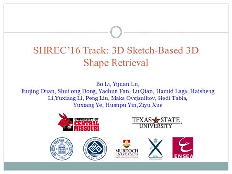 Shrec16 Track 3d Sketch Based 3d Shape Retrieval Ppt Video Online