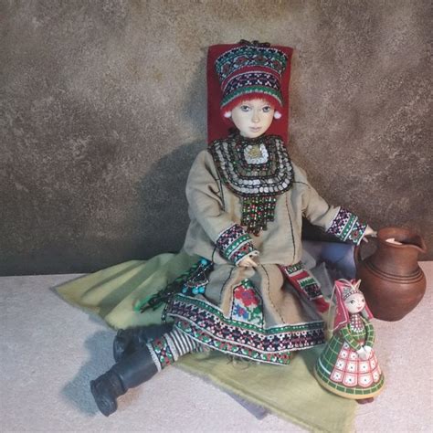 Art Doll Кукла Невеста мокшанка в национальном костюме 40 см мастер Светлана Зуева Невеста