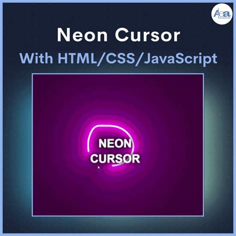 Create A Neon Cursor With Html Css And Javascript